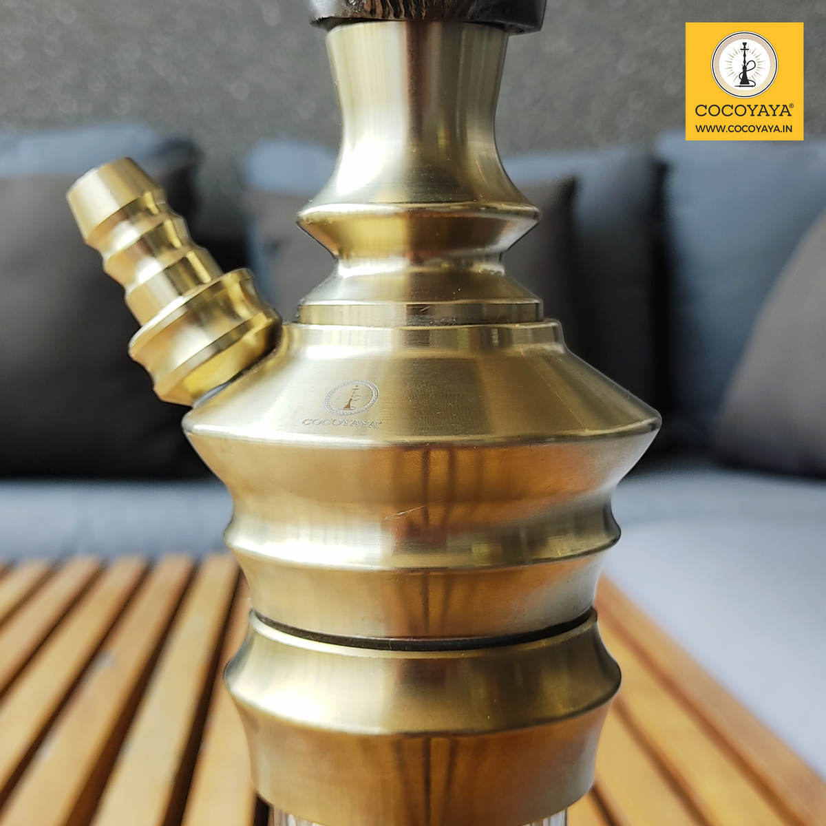 COCOYAYA Bohemian Series Kong Hookah Champagne( Grey Base ) ( With Bag ...