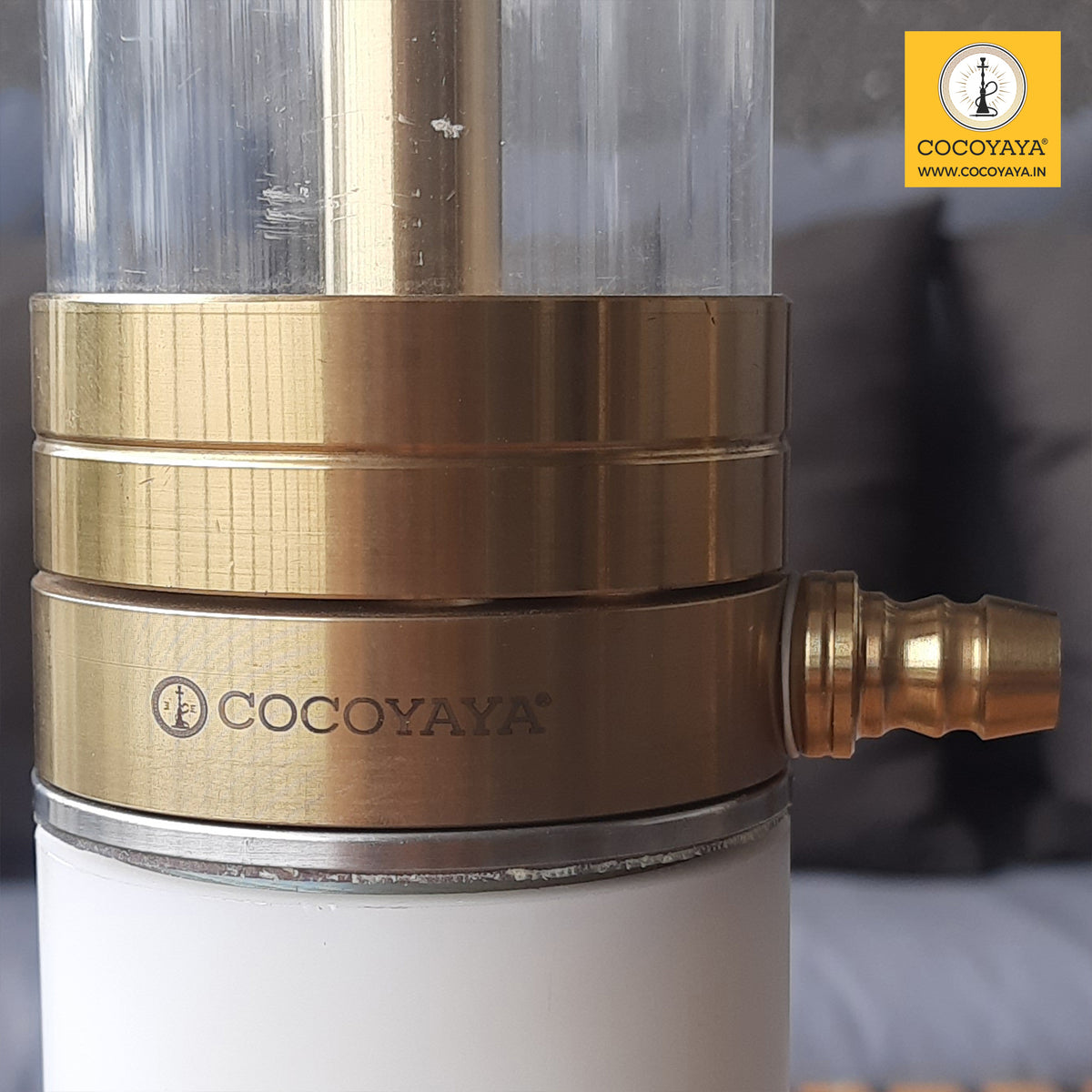 COCOYAYA Bonzai Hookah Golden White ( with Bag ) – Cocoyaya - Popli ...