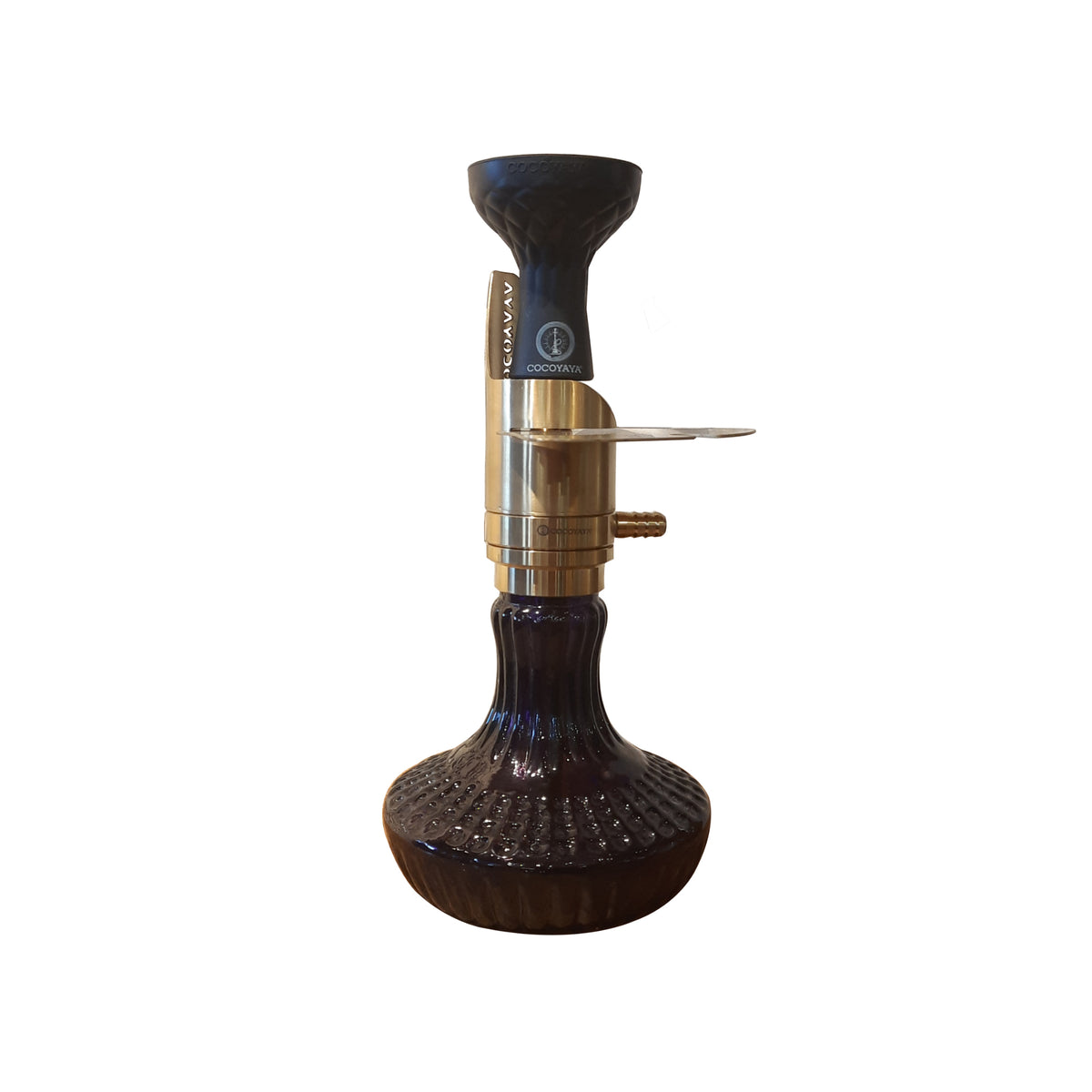 COCOYAYA Mini Ferro Series Hookah Golden (Dark Purple Base) with Bag ...