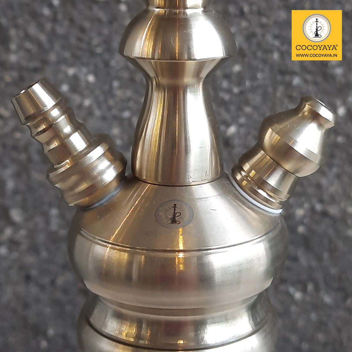 COCOYAYA Prince Series Simbha Hookah Champagne (Blue Base) With Bag ...