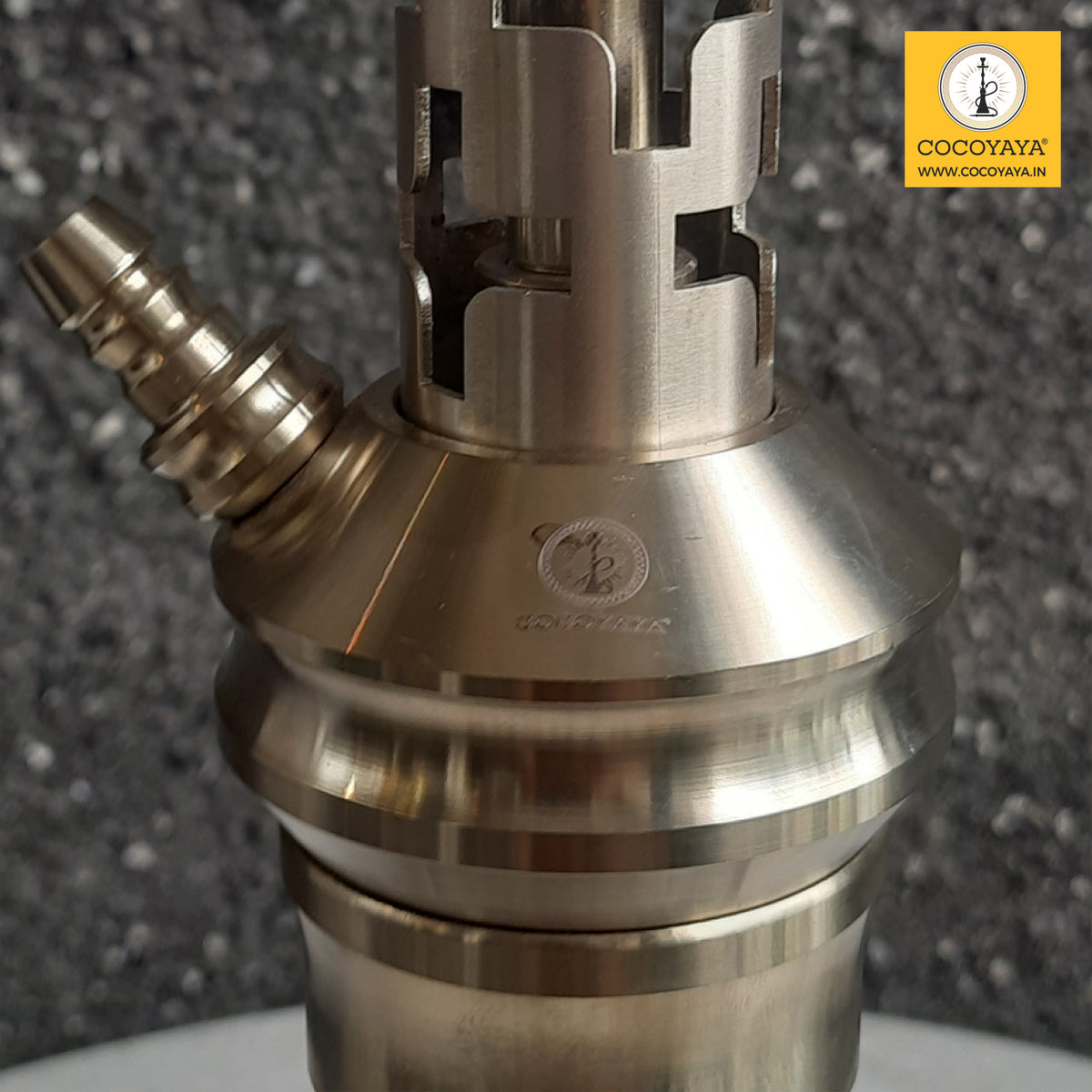 COCOYAYA Jade Series Valeria Hookah Champagne (Design 8 Grey Base) Wit ...