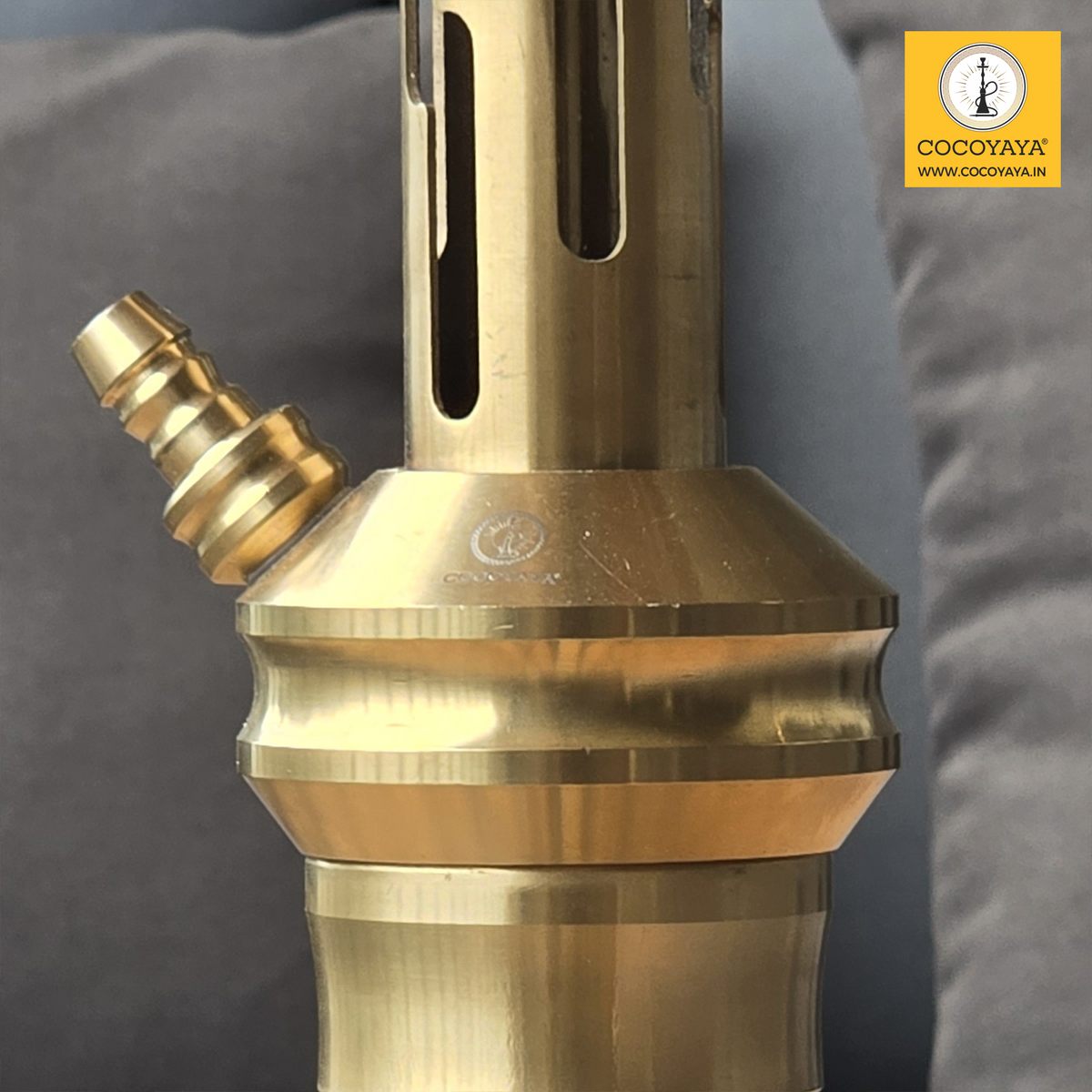 COCOYAYA Jade Series Valeriya Hookah Golden ( Design 3 Grey Base ) Wit ...