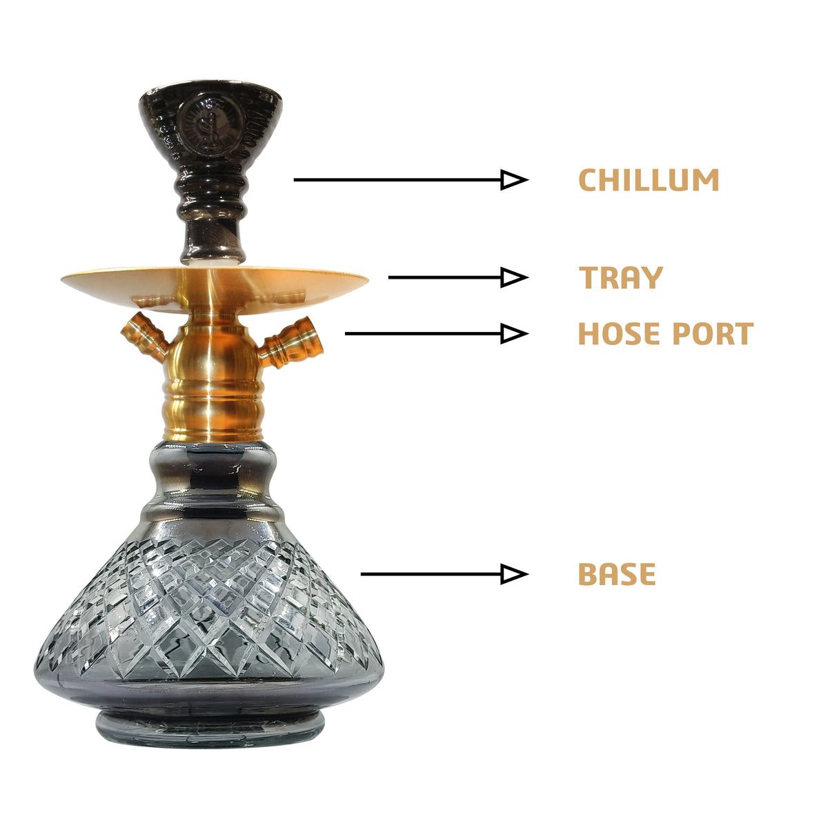 COCOYAYA X Series Hookah X8 Golden – Cocoyaya - Popli Hookah Shop