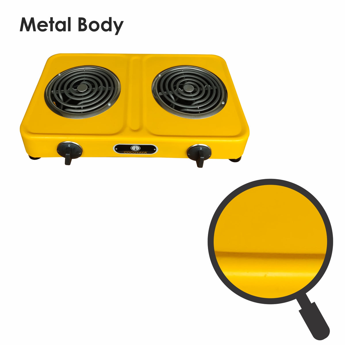 COCOYAYA Double Hot Plate Starter Charcoal Starter (Radiant, Electroni ...